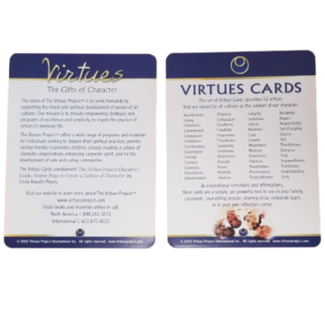 Classroom Virtue Cards - Character Building 101