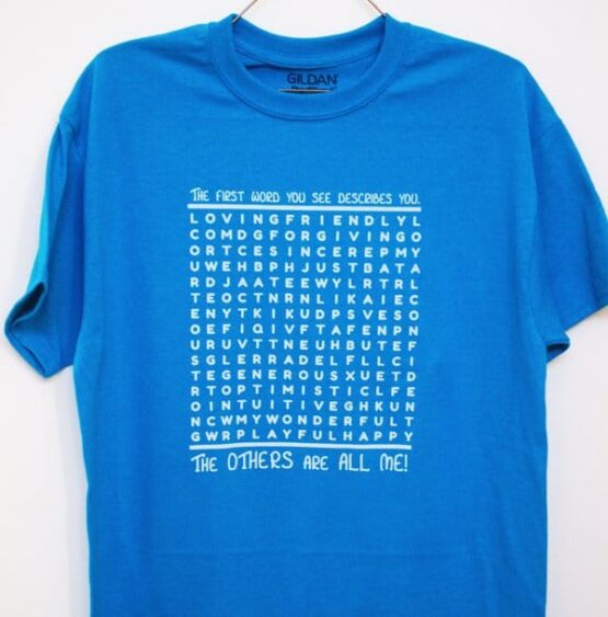 Virtues Word Search T-shirt - Character Building 101